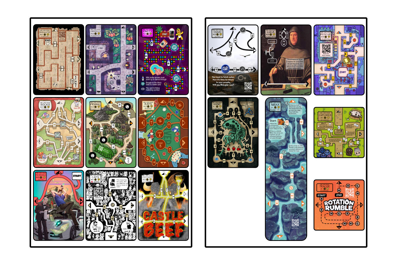 Collab Set Print and Play – One Card Maze Store
